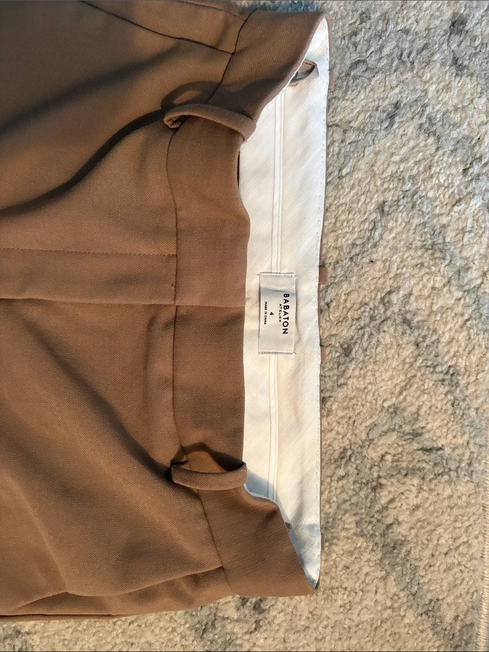 Babaton | Pants & Jumpsuits | Babaton Camel Dress Pants | Poshmark